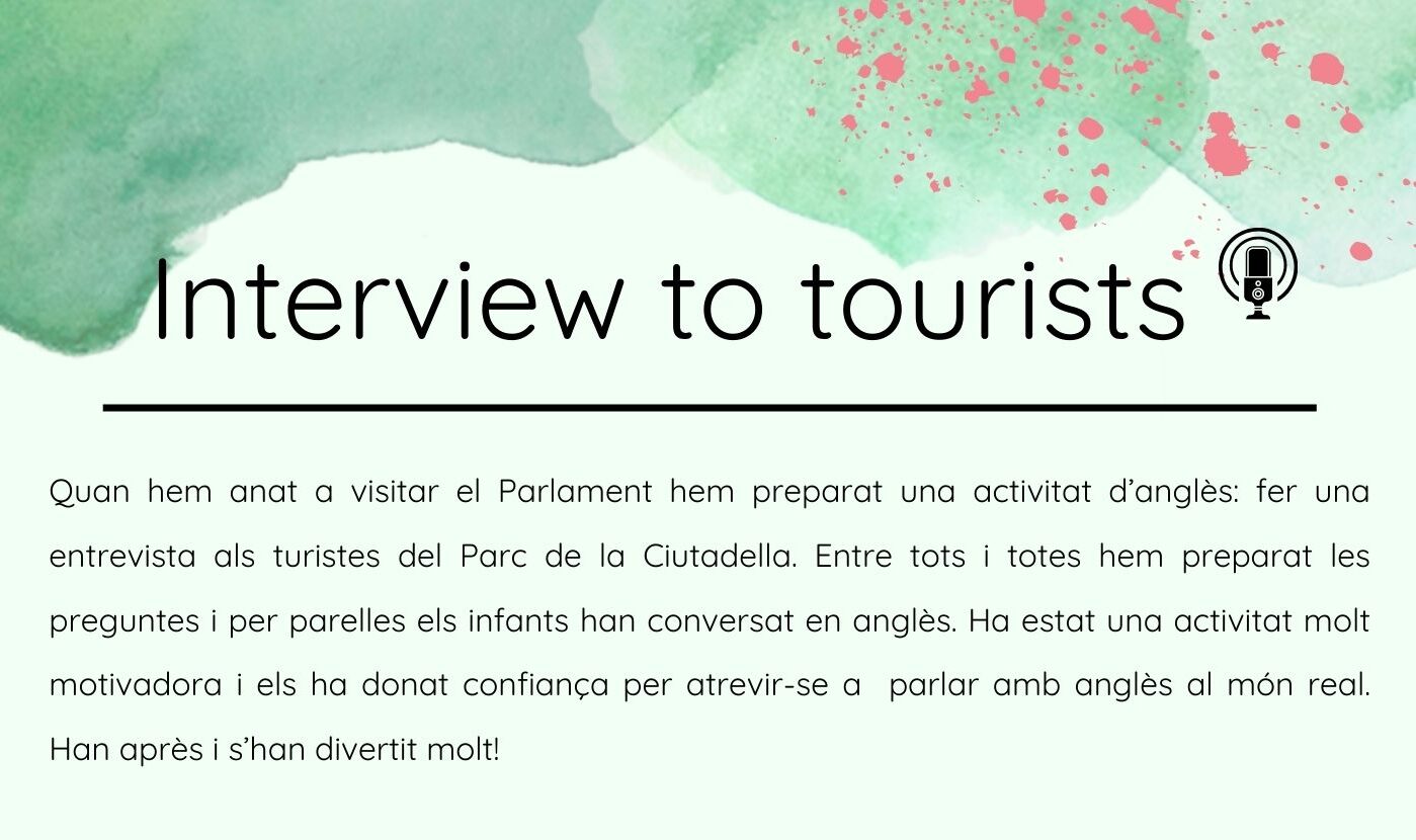 5è | Interview to tourists | Escola Can Manent