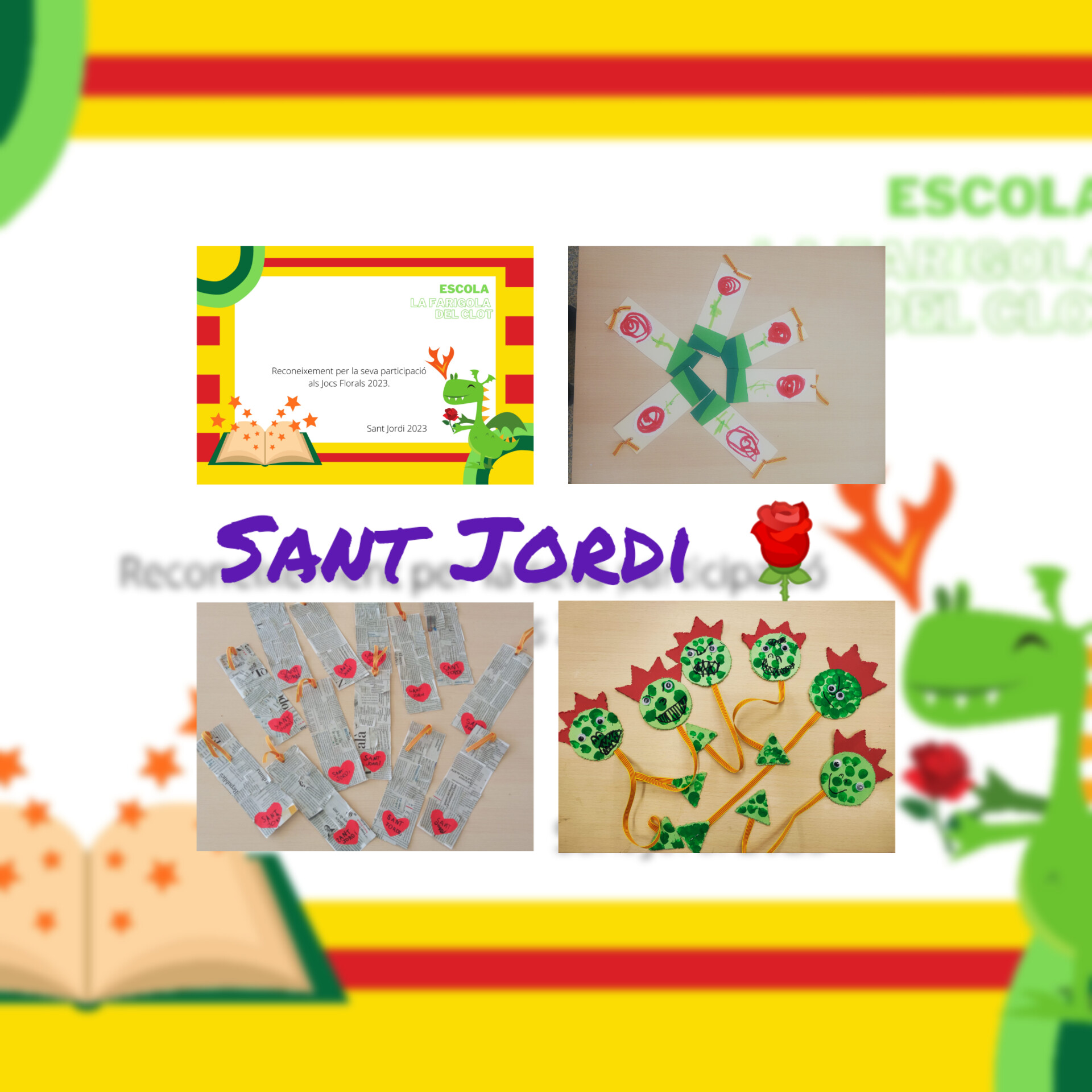 Educació infantil: diada de Sant Jordi – La Farigola del Clot