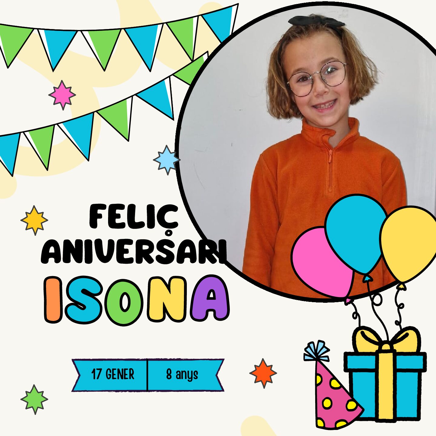 Moltes felicitats Isona. Porcel de Cervera. | ZER Pedrera
